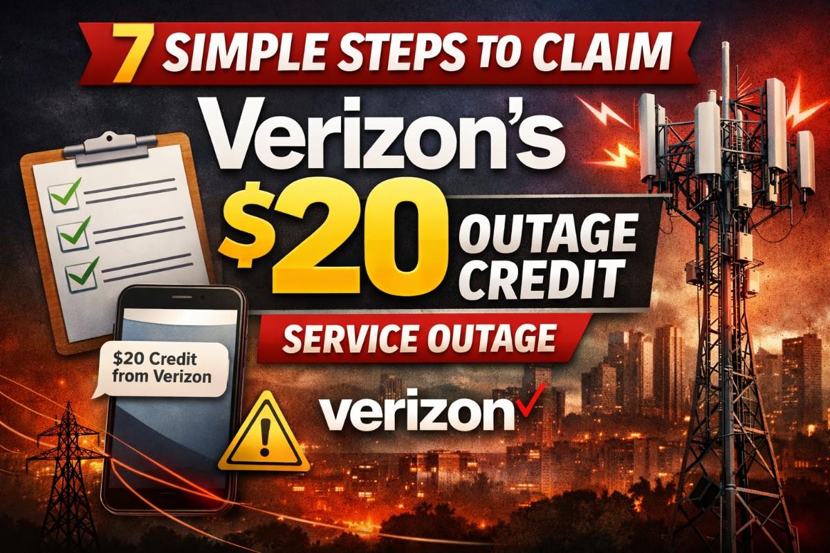 7 Simple Steps to Claim Verizon’s $20 Service Outage Credit