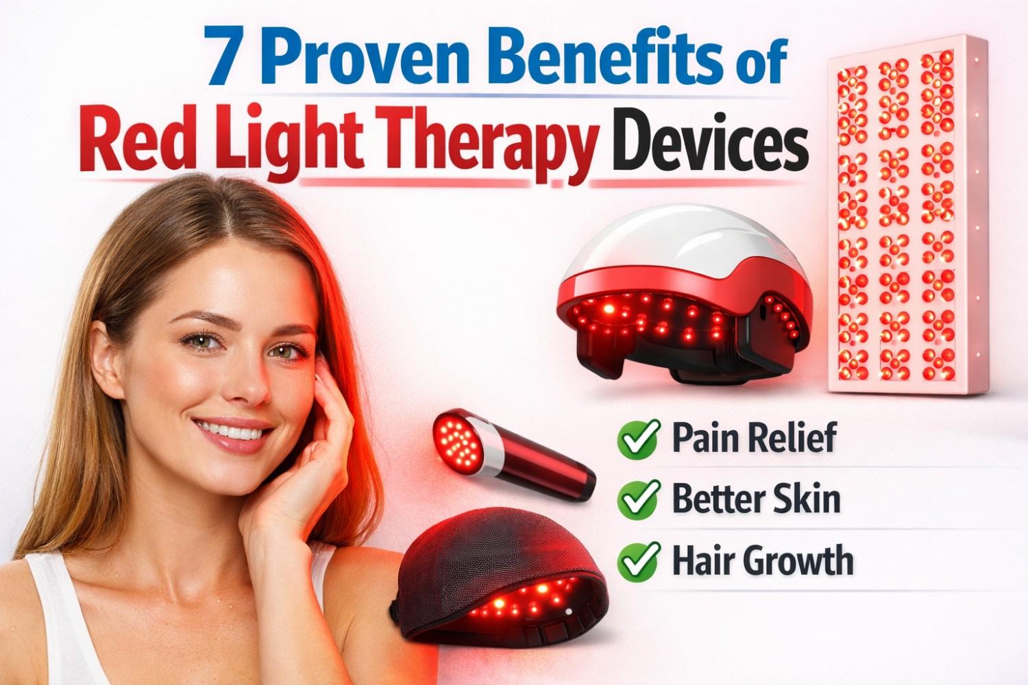 7 Proven Benefits of Red Light Therapy Devices